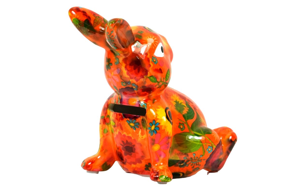 Pomme Pidou Money Bank Spardose Petit Hase Osterhase Billie Orange ...
