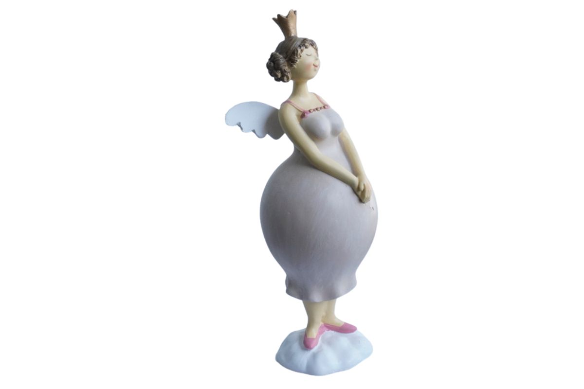 Dekofigur Dicker Schutzengel Nana Lady Lisa Engel mit Krönchen ...