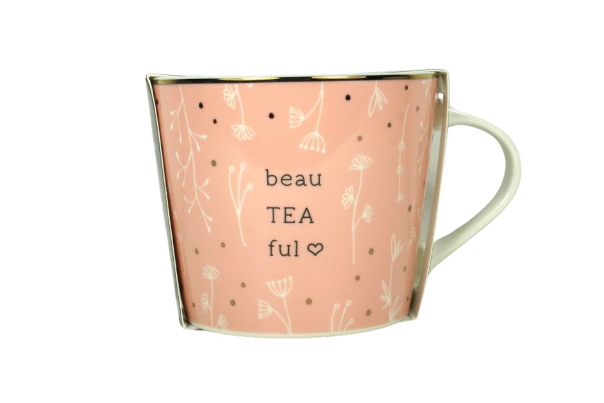 Grafik Werkstatt Henkelbecher Kaffeebecher Sprüchetasse beau Tea ful ...