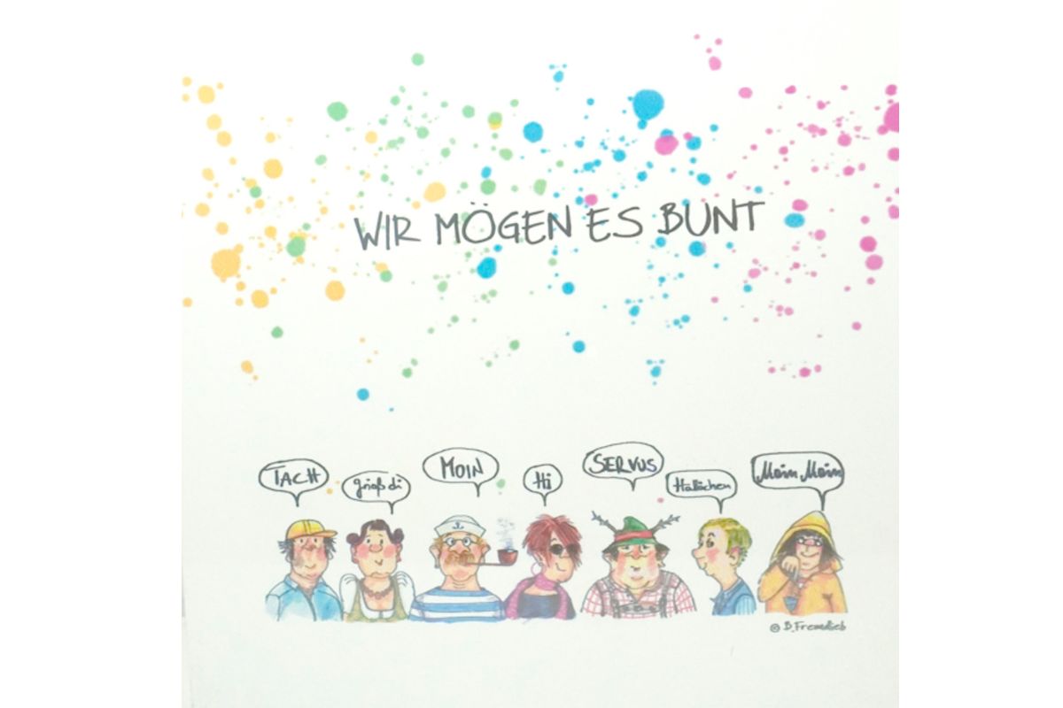 Holzbild Wandbild Bild Design von Barbara Freundlieb Wir Mögen Es Bunt ...